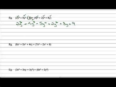 Polynomial Addition YouTube