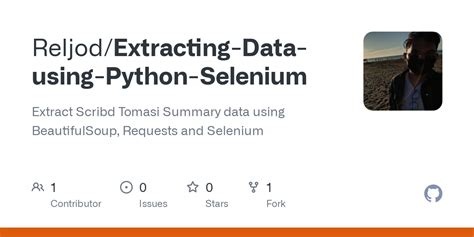 Github Reljodextracting Data Using Python Selenium Extract Scribd