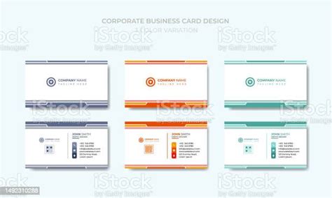 현대 창의적이고 깨끗한 명함 템플릿 디자인은 3 가지 색상 테마 프리미엄 벡터입니다 0명에 대한 스톡 벡터 아트 및 기타 이미지 0명 광고 명함 Istock