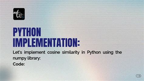Ppt Cosine Similarity In Python Tae Powerpoint Presentation Free Download Id 13555284