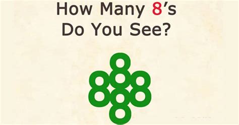 How Many 8’s Do You See?