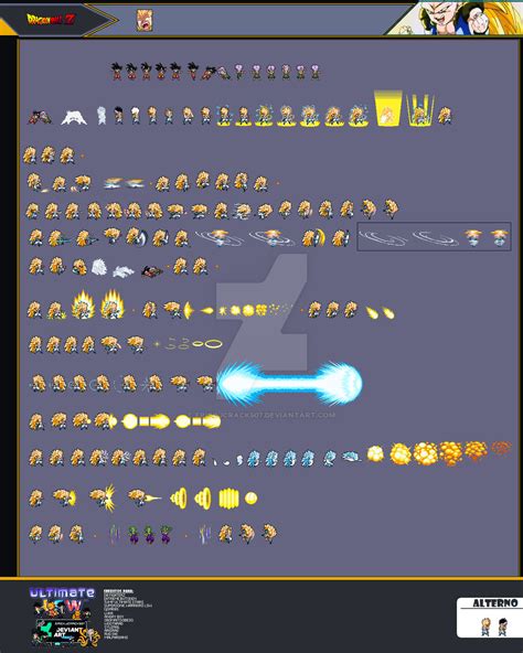 Gotenks Ssj3 Ulsw Sprite Sheet By Erickjcrack507 On Deviantart