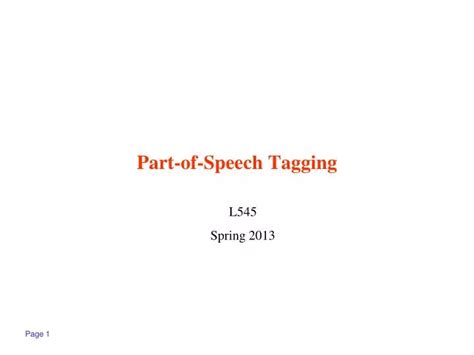 Ppt Part Of Speech Tagging Powerpoint Presentation Free Download Id4736756