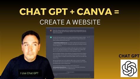 Use Chat GPT + Canva to create a website FAST! - YouTube