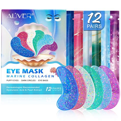 Valleylux Under Eye Patches 12 Pairs Marine Collagen Eye Mask For