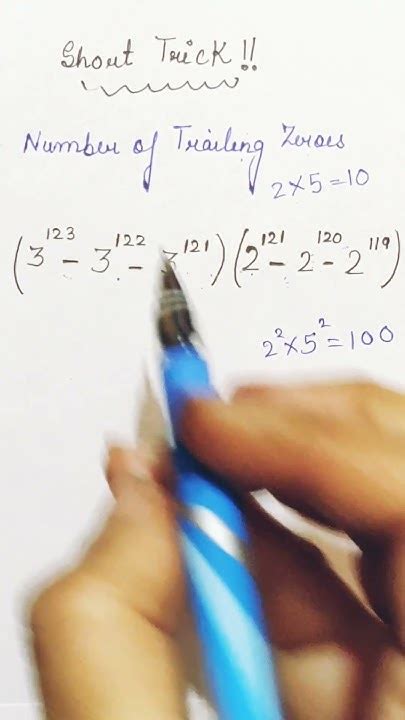 Short Tricknumber Of Trailing Zeroesall Government Exams Rrbbank Ssccgl Etcshortshorts