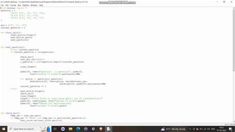 Codsoft Internship Python Coding Naman Bhagat