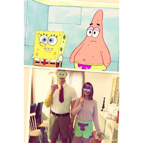 Spongebob And Patrick Diy Couple Costume Couples Costumes Spongebob