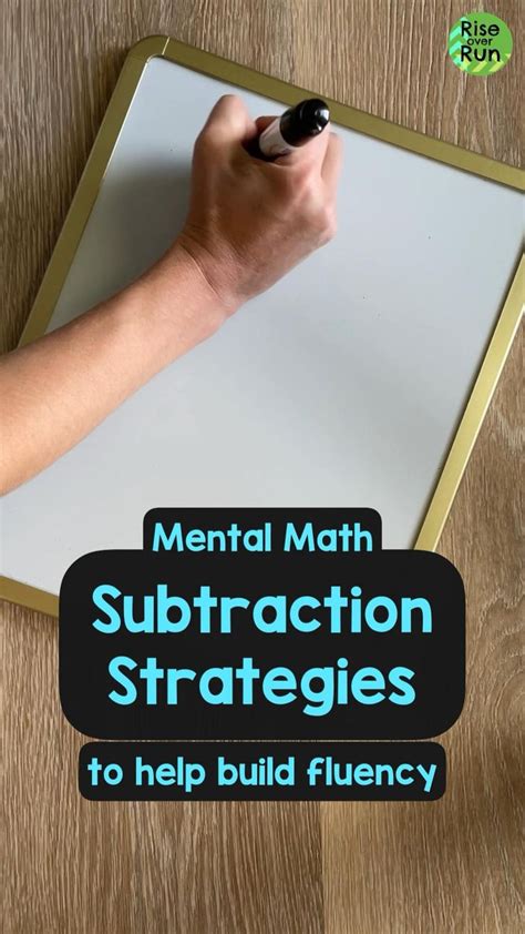 Numbers Talks And Mental Math Subtractions Strategies Math