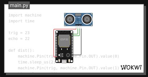 ULTRASONIC Micropy Wokwi ESP STM Arduino Simulator