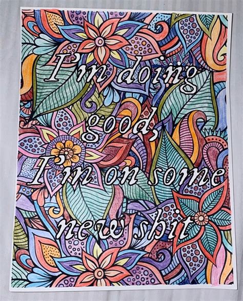 Taylor Swift Explicit Coloring Pages Etsy