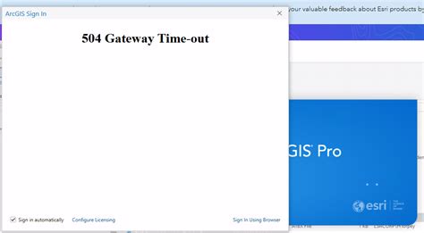 Solved Arcgis Online June 2025 Update Gateway Timeout Whe Esri Community