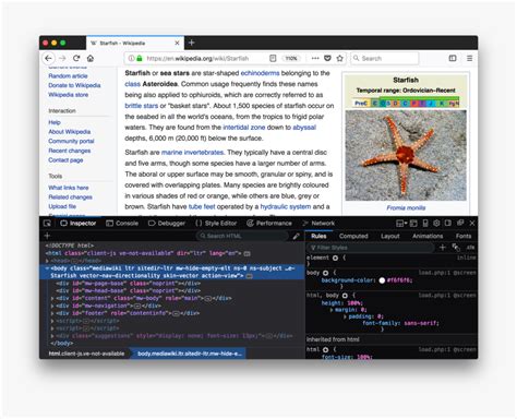 Open The Inspector Developer Firefox Inspector Hd Png Download Kindpng