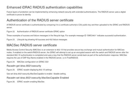 Overview Idrac 802 1x Port Based Network Access Control Security Including Radius Example