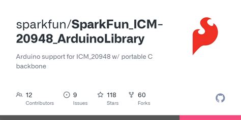 Github Sparkfun Sparkfun Icm 20948 Arduinolibrary Arduino Support For Icm 20948 W Portable C