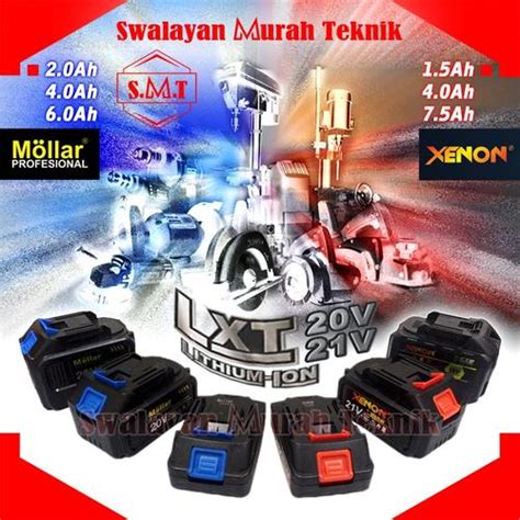 Jual MOLLAR Baterai 20V Cordless LXT Original Battery 20 Volt XENON 21V 1 5A Kota Semarang