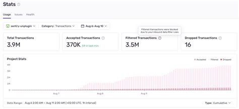 Link To Inbound Filters Page From Stats · Issue 55245 · Getsentry