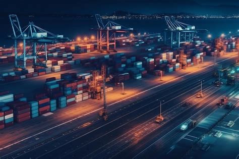 Premium Ai Image Transportation And Logistic Network Generative Ai