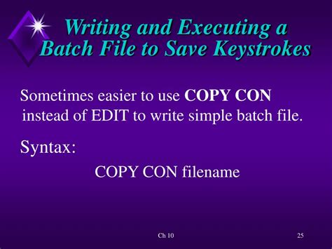 ppt introduction to batch files powerpoint presentation free