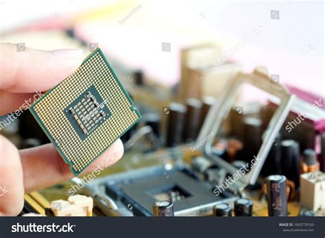 Hand Computer Engineering Brings Computer Cpu Stock Photo 1043778163 Shutterstock