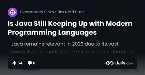 Is Java Still Keeping Up With Modern Programming Languages Like Rust And Ts Rcoding