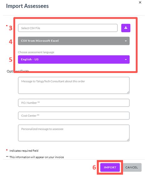 caliper ordering multiple reports via csv talogy support