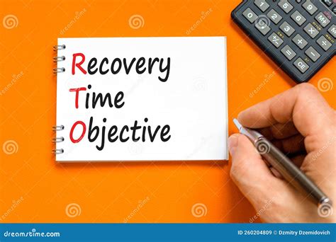 Rto Recovery Time Objective Symbol Concept Words Rto Recovery Time