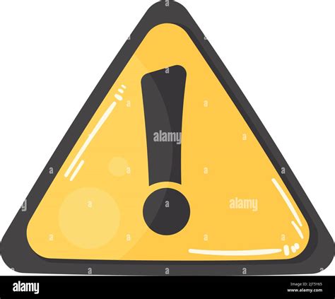 Alert Symbol In Triangle Signal Stock Vector Image And Art Alamy