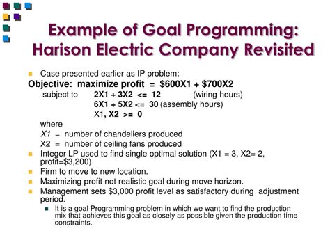 Ppt Goal Programming Powerpoint Presentation Free Download Id956760