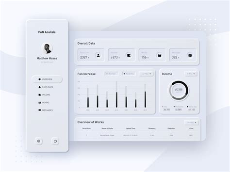 Dribbble Neumorphism Dashboardpng By Nevesunday