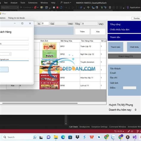 Phần Mềm Quản Lý Cửa Hàng Kinh Doanh Sách Csdl Sql Sever Mô Hình 3 Lớp Sàn Giao Dịch Source