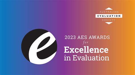 Aes 2023 Awards For Excellence In Evaluation Youtube