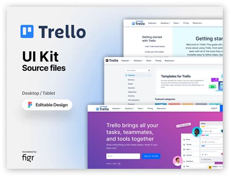 Trello Web Ui Recreated By Figr Design On Dribbble