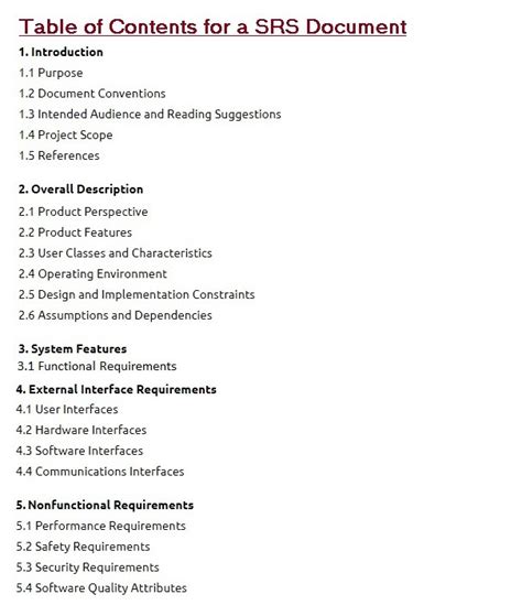 Software Requirements Specification Document With Example Krazytech