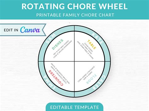 Printable Chore Chart Cleaning Checklist Printable Etsy