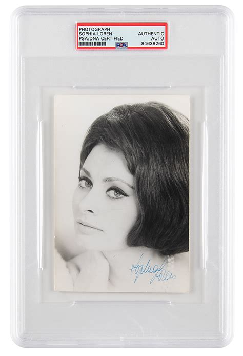 Sophia Loren Signed Photograph Rr Auction