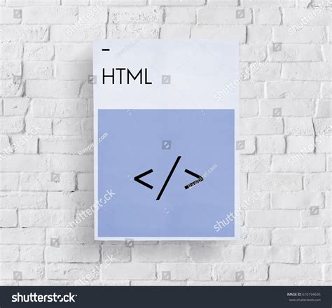 Layout Web Template Coding Brackets Stock Photo Shutterstock