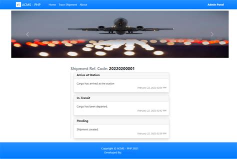 Air Cargo Management System Project In Php With Source Code And Report [ Download ] Kashipara