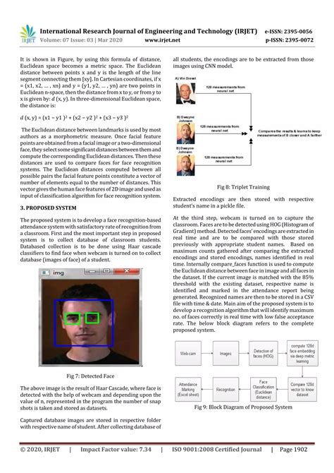 Irjet Face Recognition Based Attendance System Pdf Photo Editing Software Computer