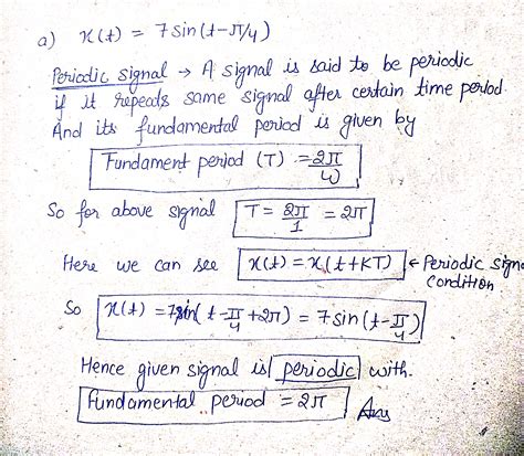 [solved] signals and systems problem attached determine if the