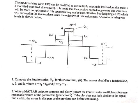 Solved The Modified Sine Wave Ups Can Be Modified To Use Chegg