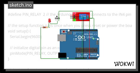 Relay Switch Wokwi Esp32 Stm32 Arduino Simulator