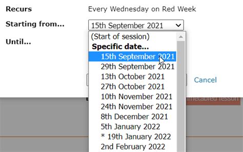Recurring Bookings Classroombookings Self Hosted Documentation