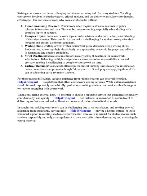 Tackling Coursework Pdf Critical Thinking Thought