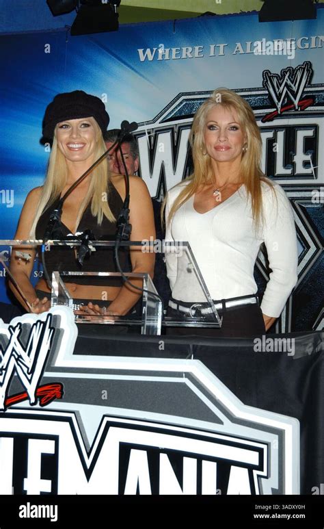 Mar 11 2004 New York Ny Usa Torrie Wilson With Sable At Wwe
