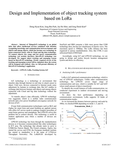 pdf design and implementation of object tracking system based on lora