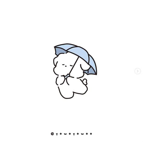Yowoyowoo Umbrella Cute Doodles Cute Doodles Drawings Cute Easy Drawings