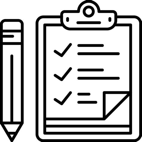 Checklist Line Icon 36534717 Vector Art At Vecteezy