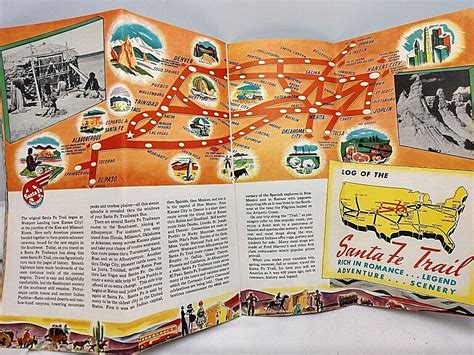 1940s Santa Fe Trailways Bus Lines Travel Brochure 4558935165