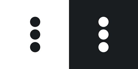 Menu Dots Icon Vector Art At Vecteezy